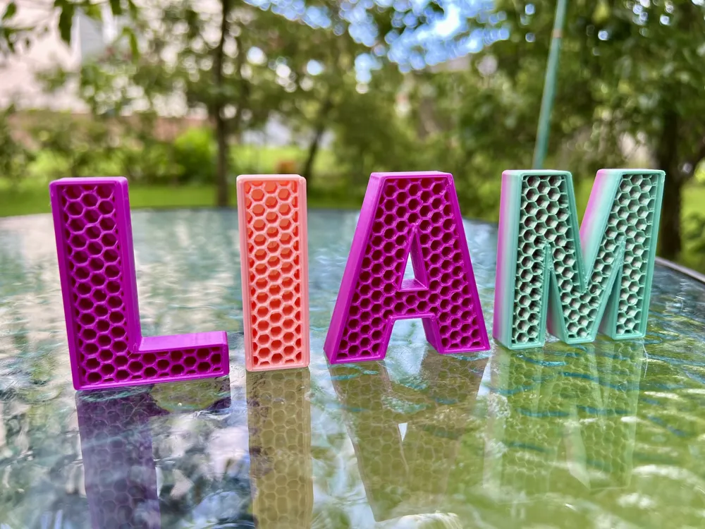 Letters for names ALPHABET Decorative Number Decor - Free 3D Print ...