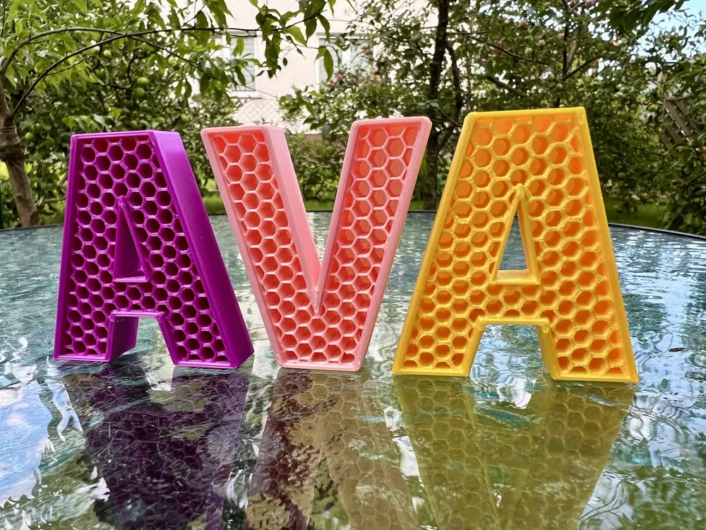 Letters for names ALPHABET Decorative Number Decor - Free 3D Print ...