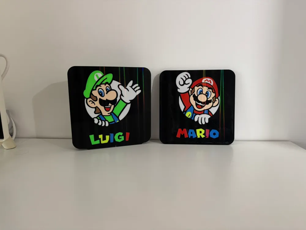 Light Mario Luigi 2 face LED by guillaume76620 - MakerWorld