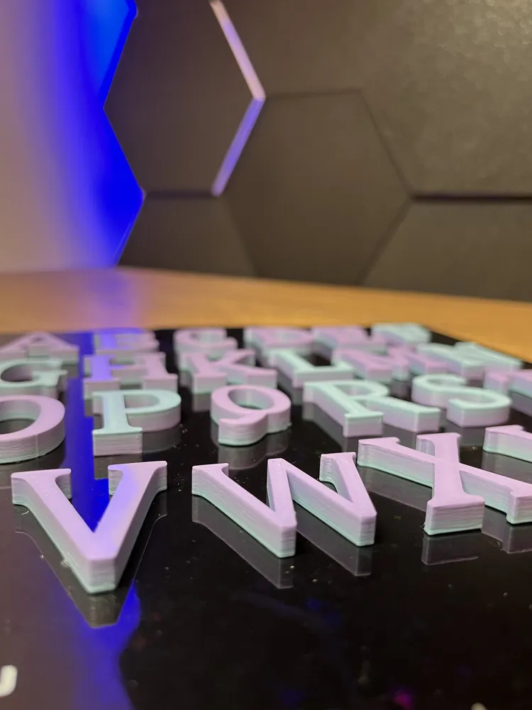 Decorative Letters A-Z scalable - Free 3D Print Model - MakerWorld