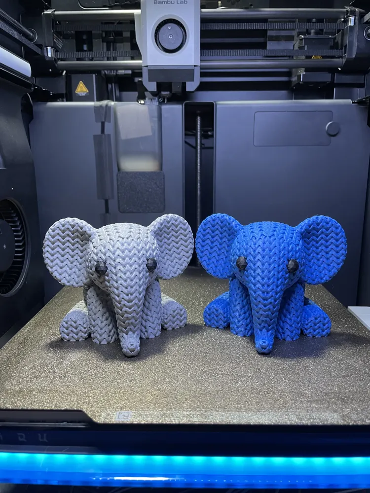 Knitted Elephant - Free 3D Print Model - MakerWorld