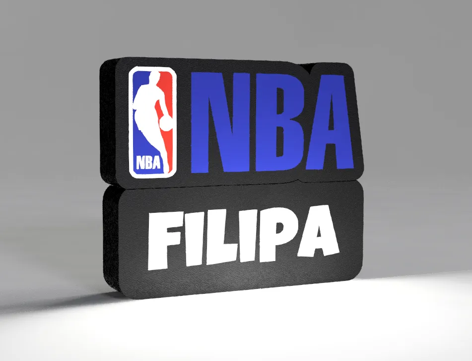 'NBA' Themed Light with Customizable Name by Smart3d by Gabriel Gomes ...