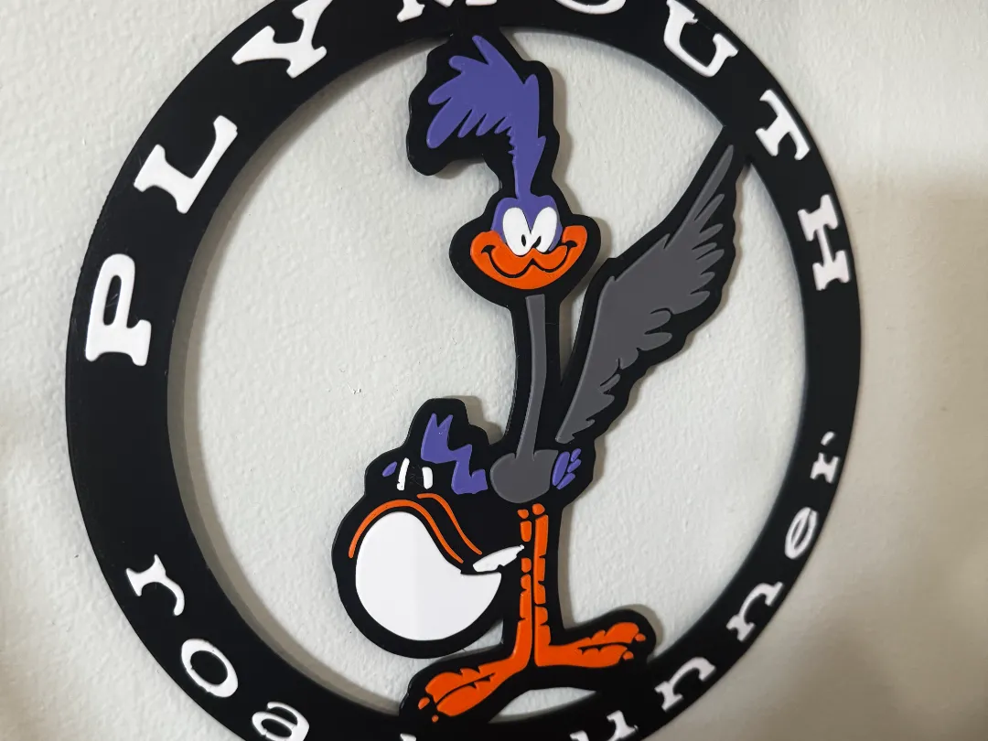 Plymouth Road Runner Logo/Sign - Free 3D Print Model - MakerWorld