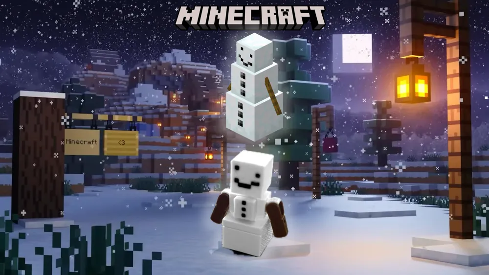 MINECRAFT Snow Golem Building Block - Free 3D Print Model - MakerWorld