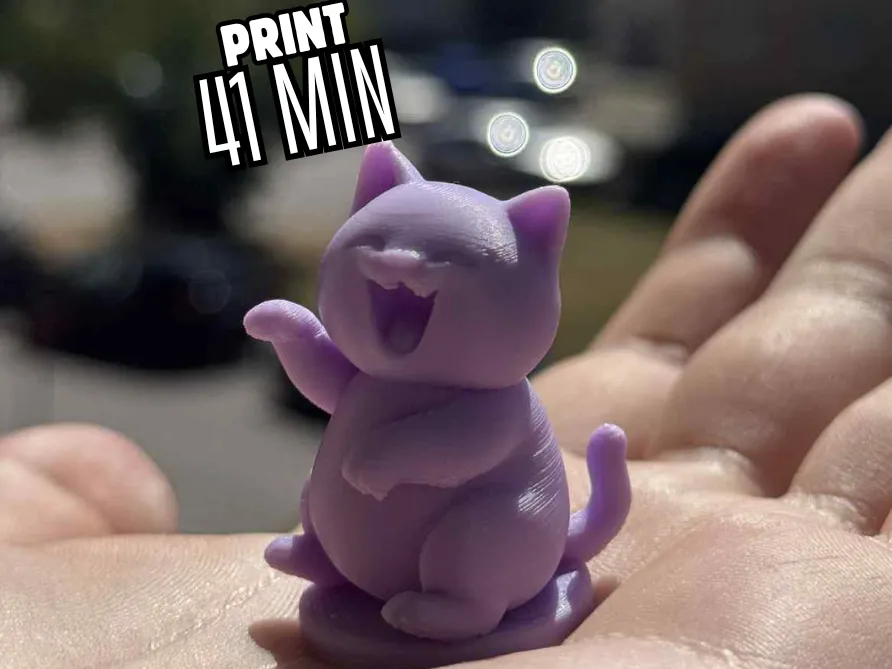 Chubby Goofy Cat – 42 Min print by humilak MakerWorld: Download Free 3D ...