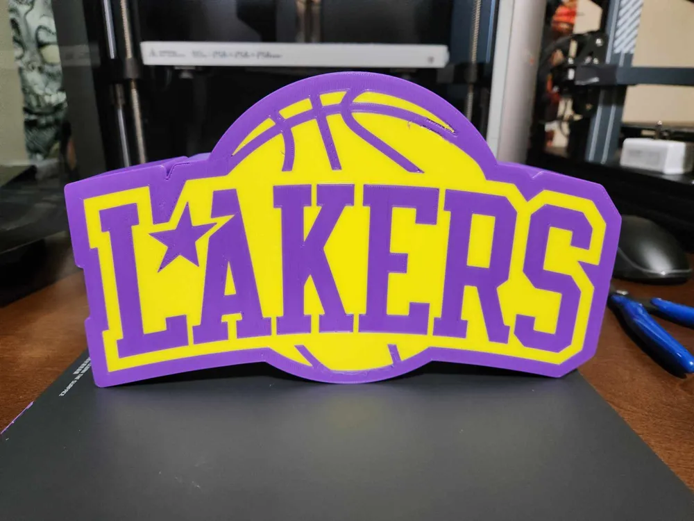 Lakers Light Box by Bromigo77 - MakerWorld