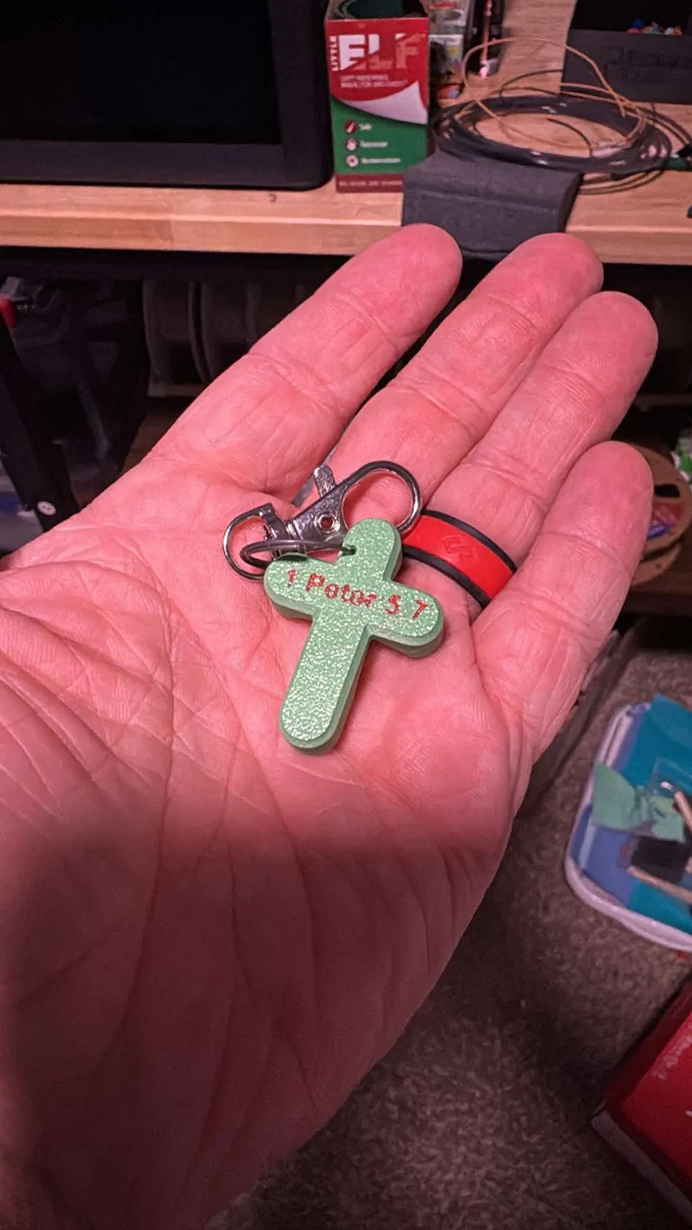 The Worry Cross Key Chain Remixed by The Worry Cross MakerWorld ...