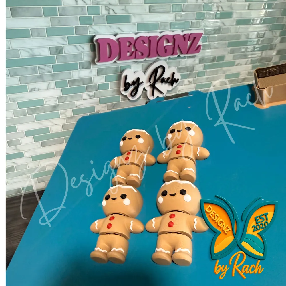 Gingerbread Dude Fidget Toy – Sweetly Squishy - Free 3D Print Model ...