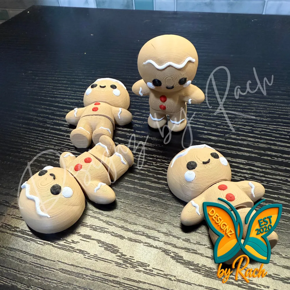 Gingerbread Dude Fidget Toy – Sweetly Squishy - Free 3D Print Model ...