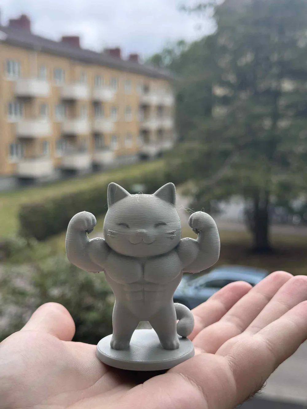 Sigma Cat – Muscle Cat Figurine - Free 3D Print Model - MakerWorld