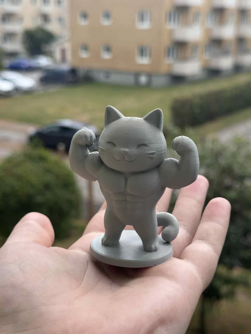Sigma Cat – Muscle Cat Figurine - Free 3D Print Model - MakerWorld