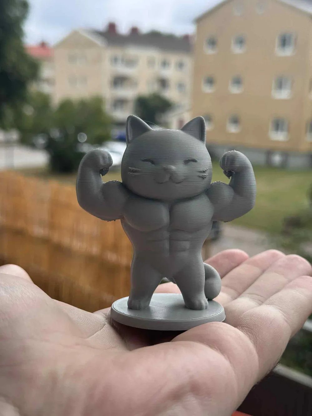Sigma Cat – Muscle Cat Figurine by humilak MakerWorld: Download Free 3D ...