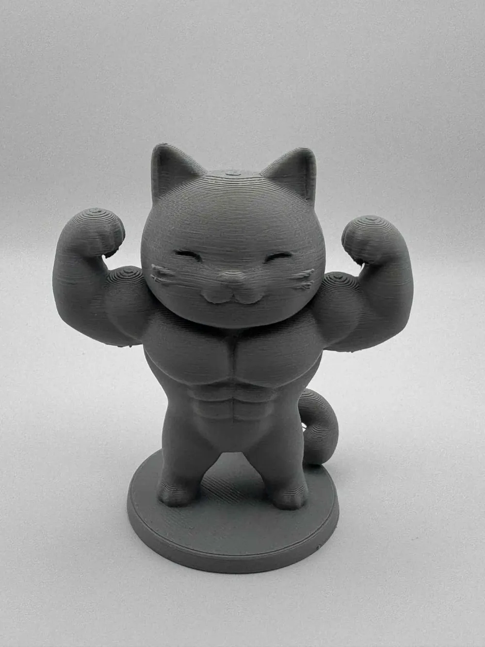 Sigma Cat – Muscle Cat Figurine - Free 3D Print Model - MakerWorld