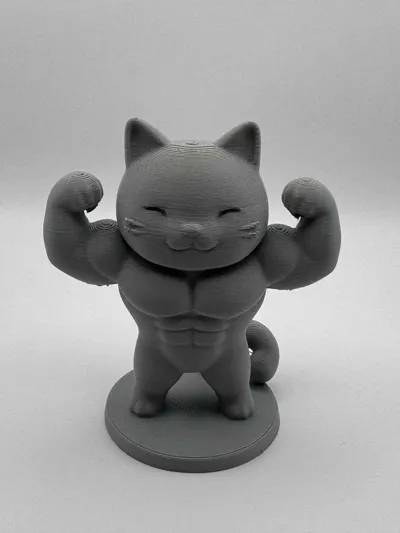 Sigma Cat – Muscle Cat Figurine - Free 3D Print Model - MakerWorld
