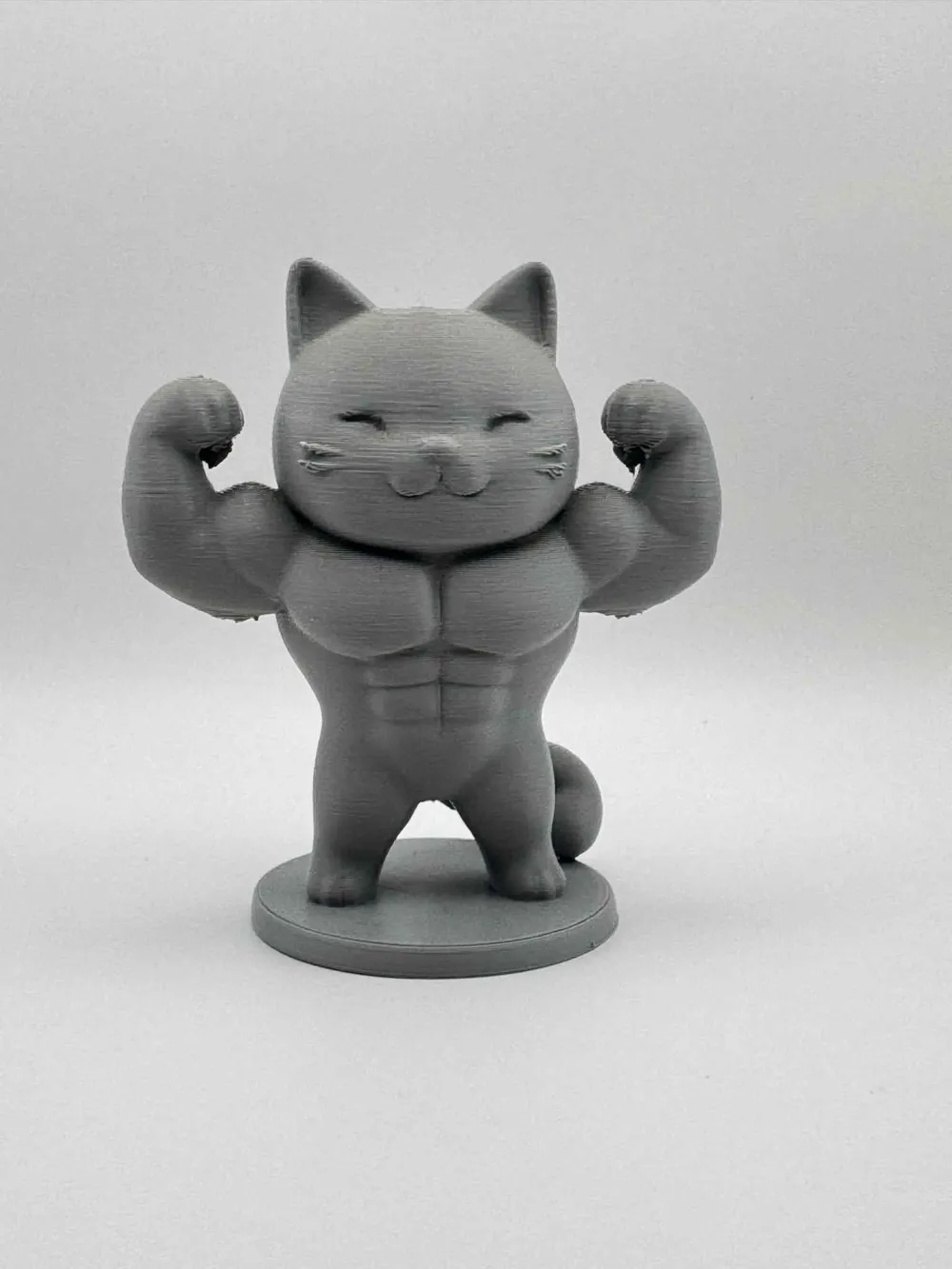 Sigma Cat – Muscle Cat Figurine by humilak MakerWorld: Download Free 3D ...