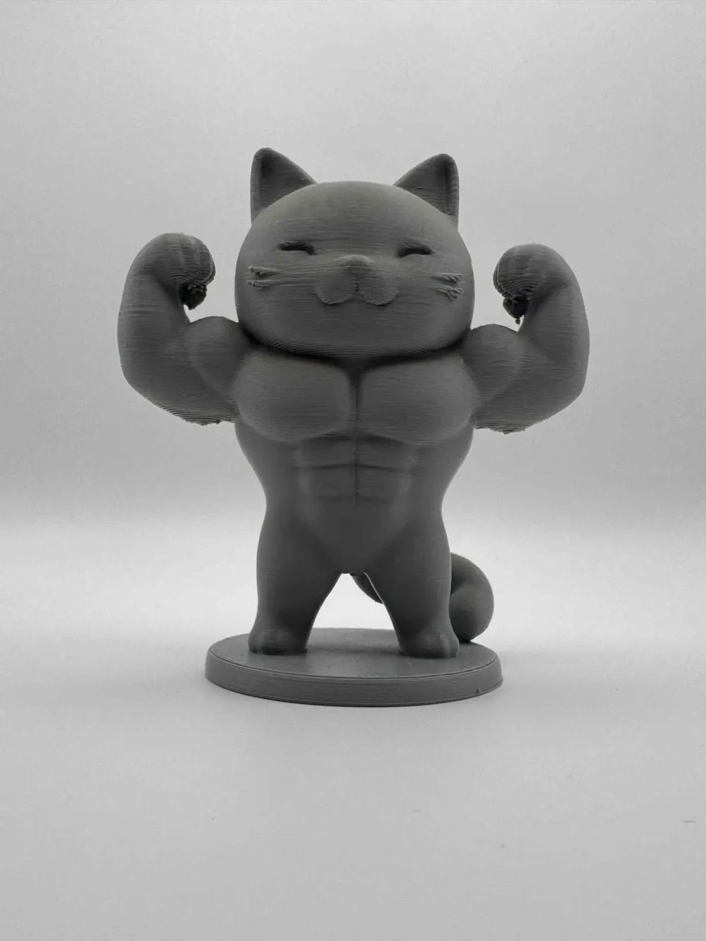Sigma Cat – Muscle Cat Figurine by humilak MakerWorld: Download Free 3D ...