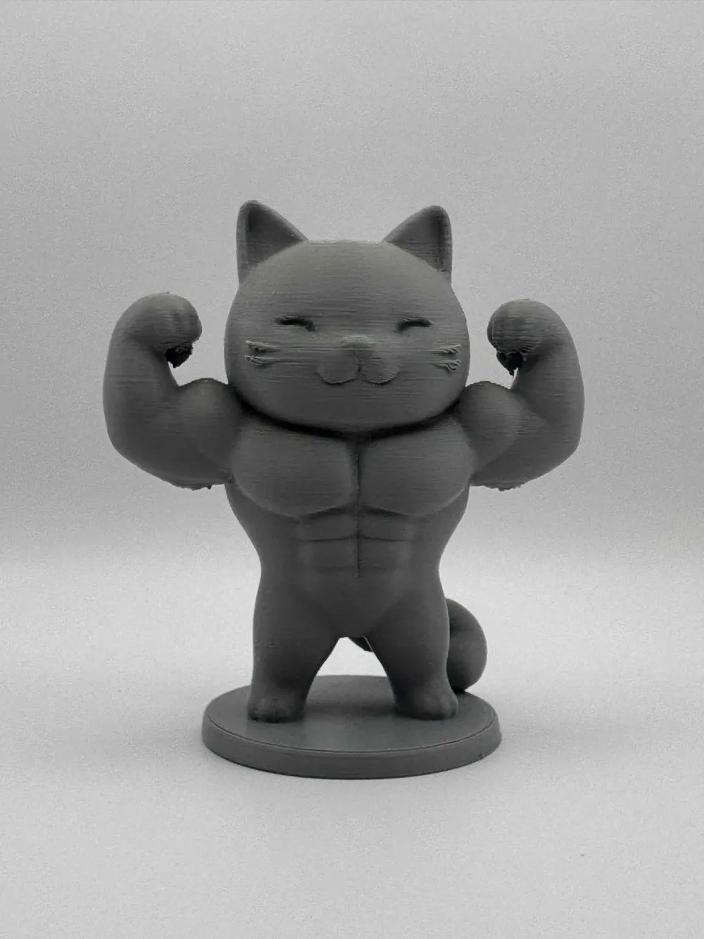 Sigma Cat – Muscle Cat Figurine by humilak MakerWorld: Download Free 3D ...