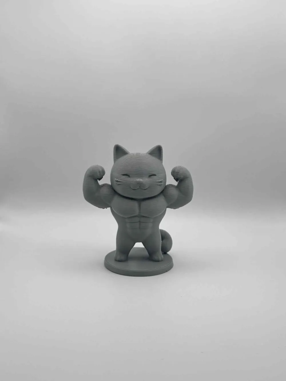 Sigma Cat – Muscle Cat Figurine by humilak MakerWorld: Download Free 3D ...
