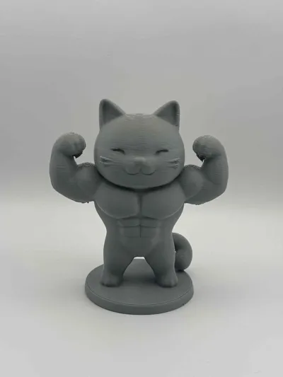 Sigma Cat – Muscle Cat Figurine - Free 3D Print Model - MakerWorld