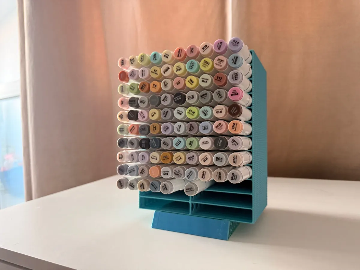 120 Ohuhu Marker holder - Free 3D Print Model - MakerWorld
