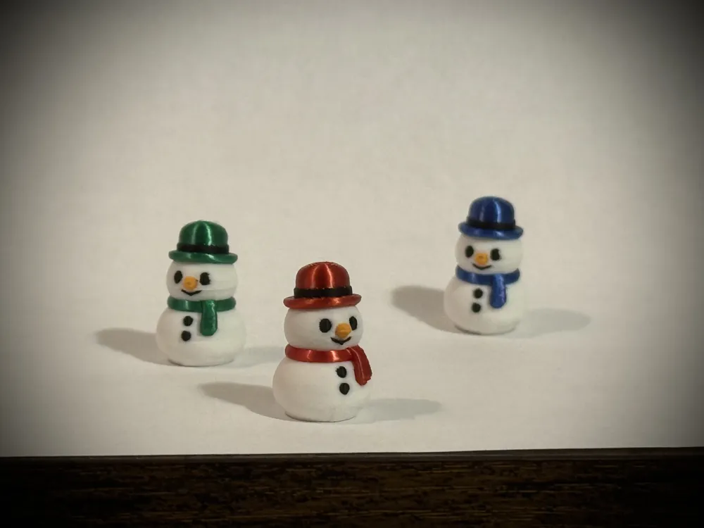 Tiny Snowman - Free 3D Print Model - MakerWorld
