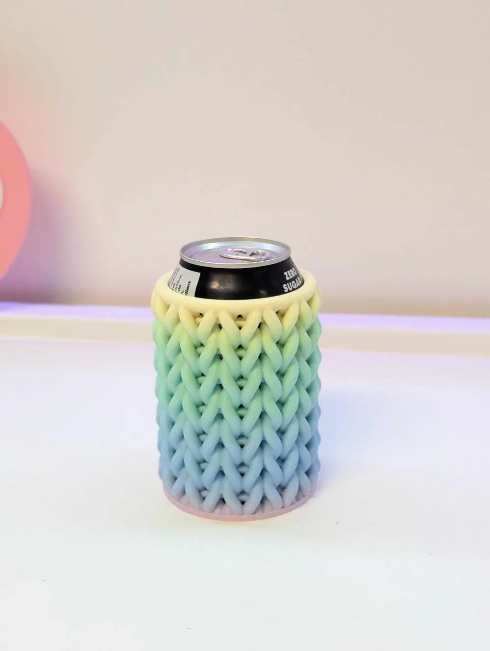 Knit Texture 355ml Can Cozy - Free 3D Print Model - MakerWorld