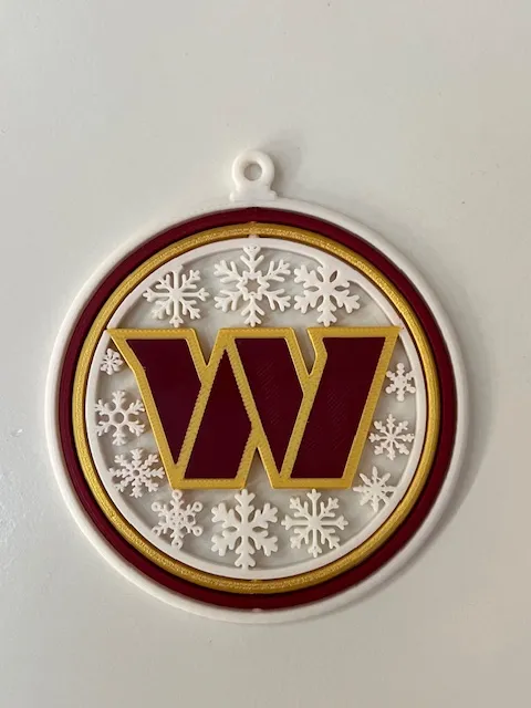 Washington Commanders Spinning Ornament by mDot MakerWorld: Download ...