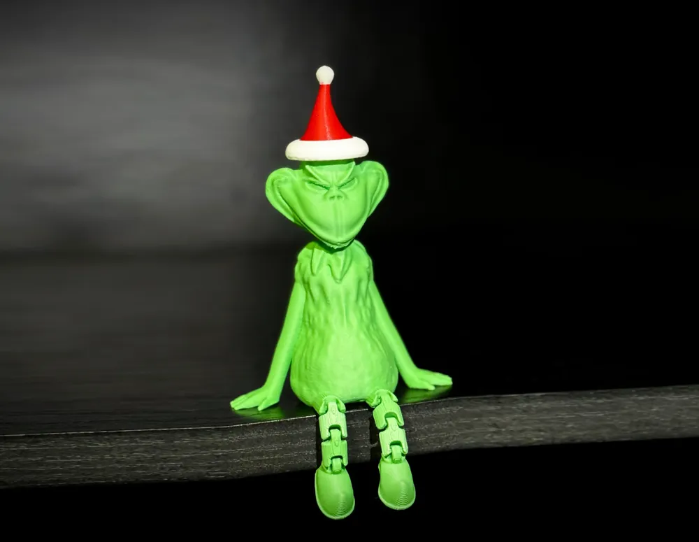 Articulated Christmas Grinch with flexible legs - Free 3D Print Model ...