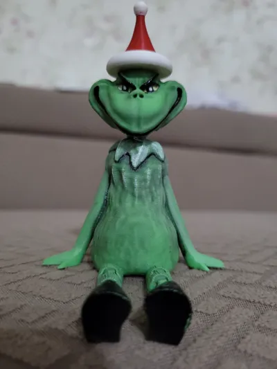 Articulated Christmas Grinch with flexible legs by Ireality MakerWorld ...