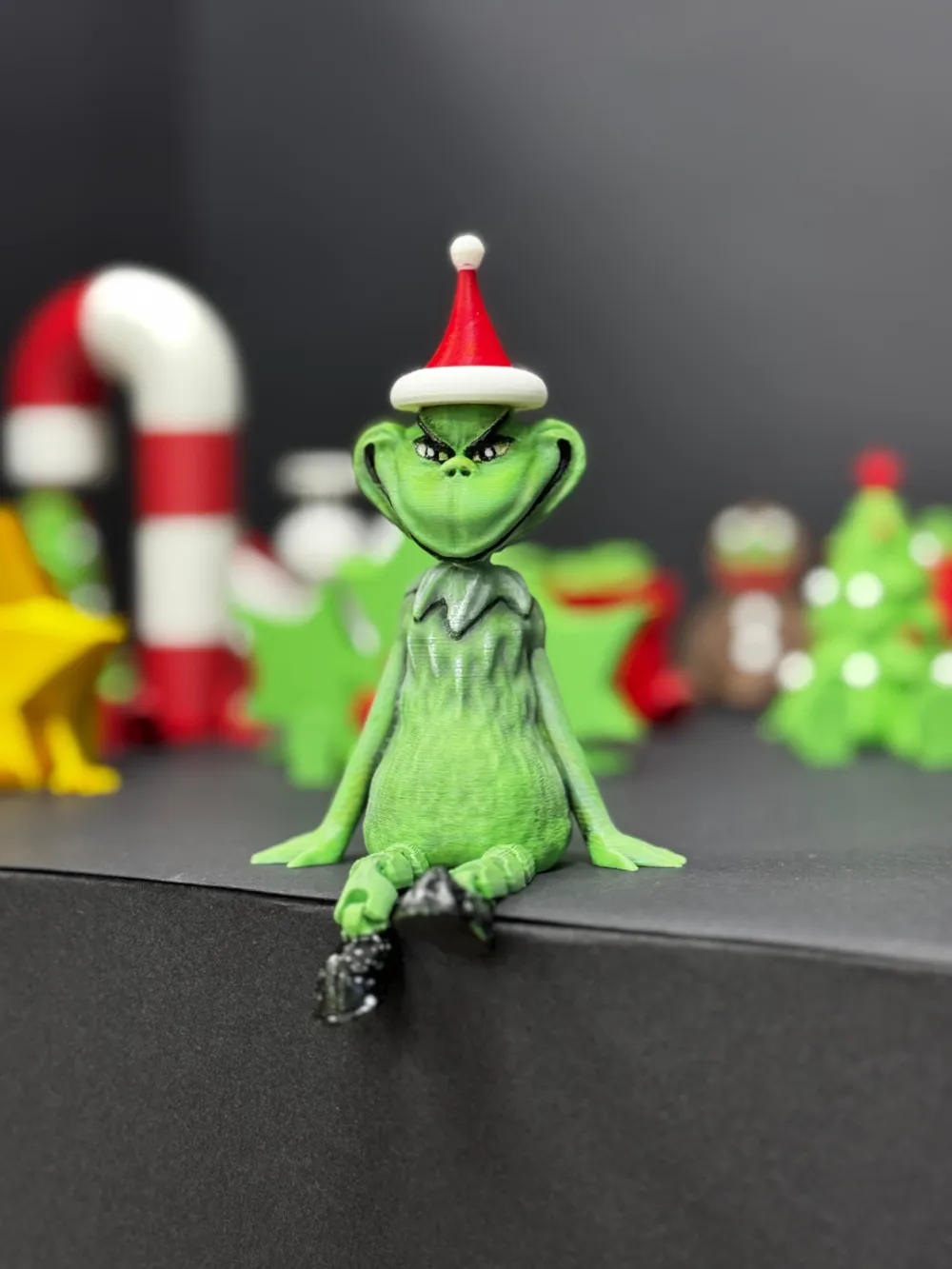 Articulated Christmas Grinch with flexible legs by Ireality MakerWorld ...