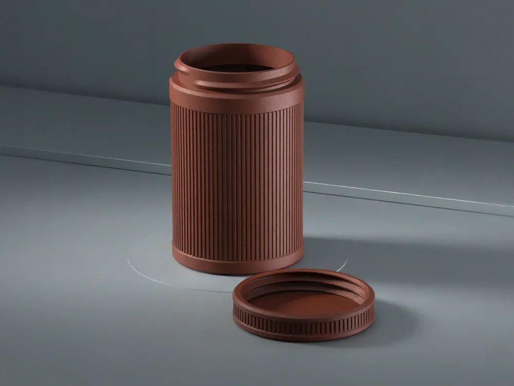 Threaded Screw-Top Container – Storage - Free 3D Print Model - MakerWorld