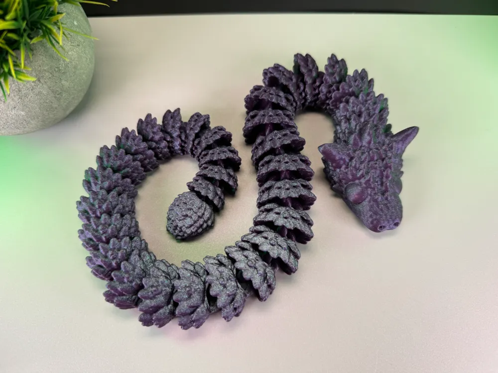 Articulated Dragon Snake - Free 3D Print Model - MakerWorld