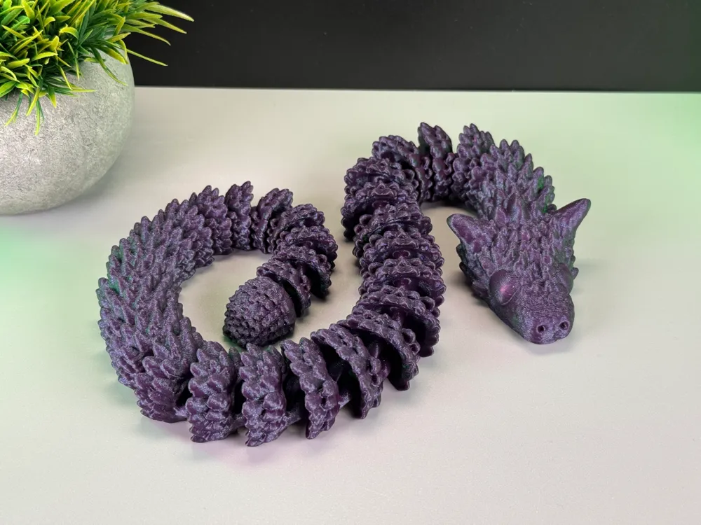 Articulated Dragon Snake - Free 3D Print Model - MakerWorld