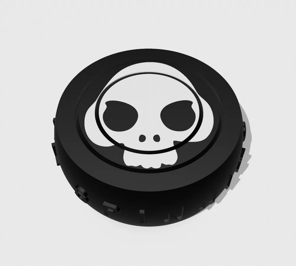 Skull Fidget Spinner - Halloween by Mr.Holmes.Wang - MakerWorld