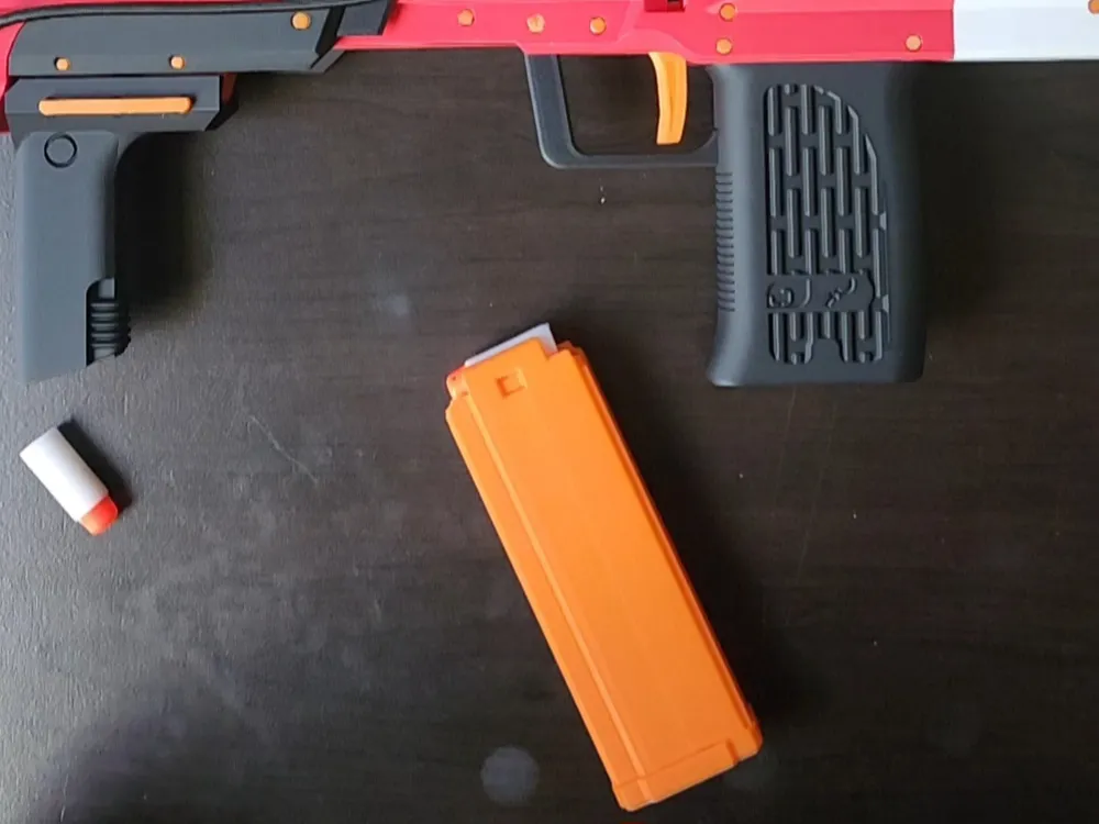 8 round straight talon style mag, print in place. by Burk3D - MakerWorld