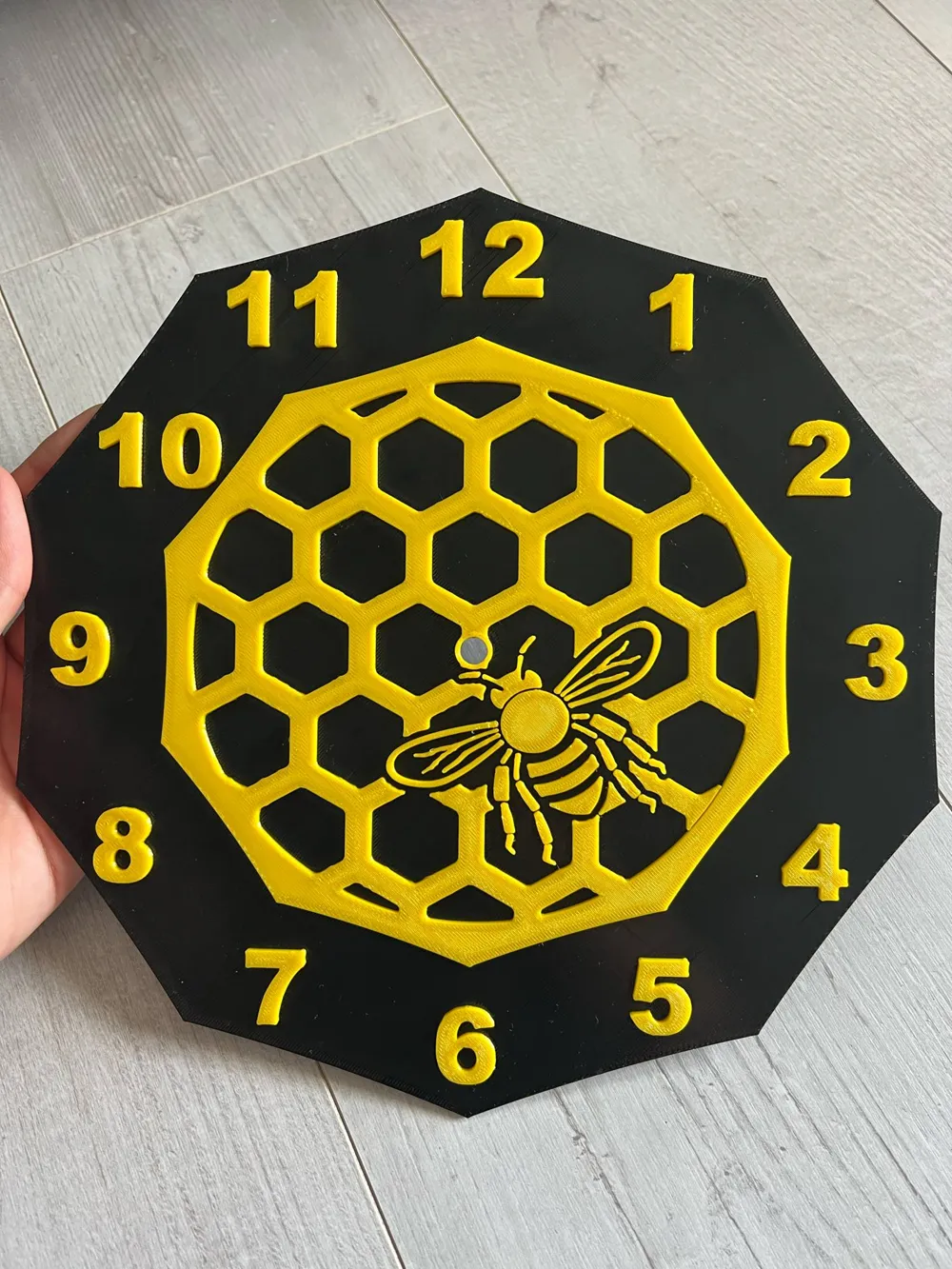 Honey BEE Wall Clock by SiMon6 MakerWorld: Download Free 3D Models