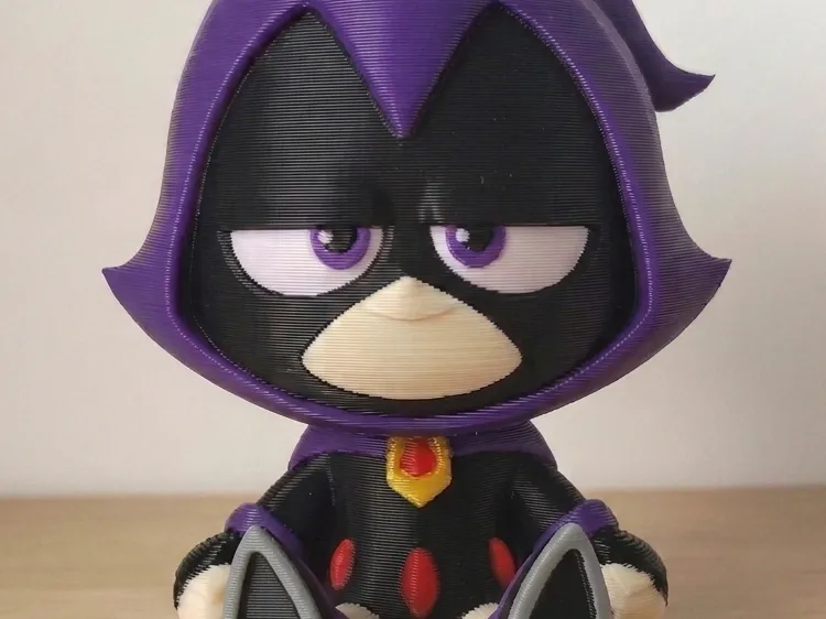 "Raven" Teen Titans GO! Chibi Figurine - Free 3D Print Model - MakerWorld