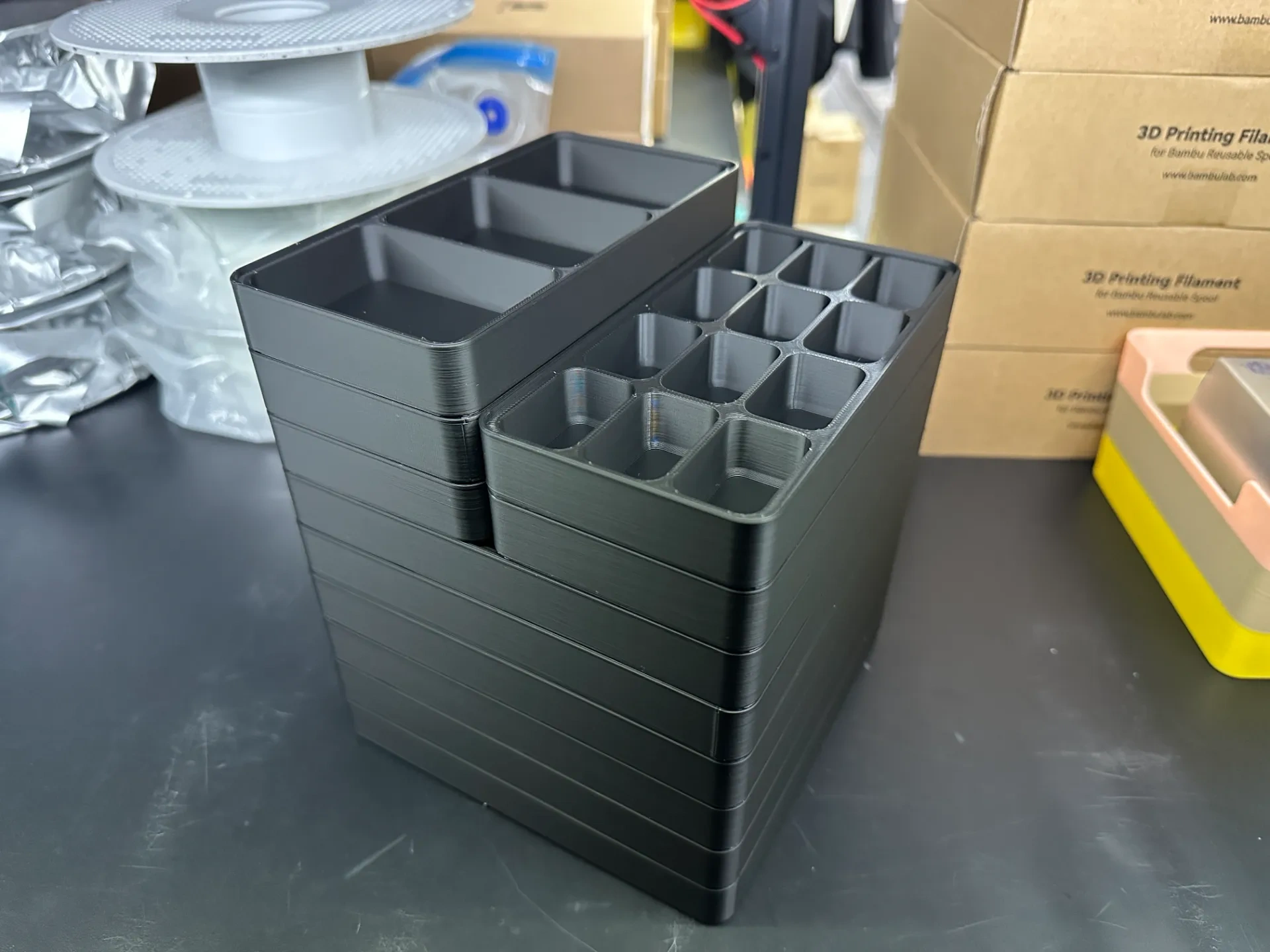 Stackable Storage Box 16cm*16cm*2cm (Printable on A1 mini, custom ...