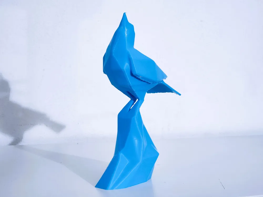 Bird on stone - low poly sculpture by dubmehard - MakerWorld