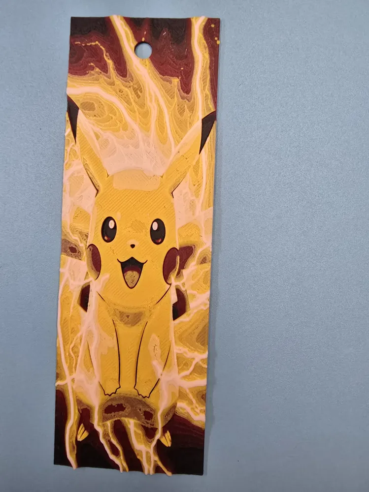 Pikachu Bookmark by djh665 MakerWorld: Download Free 3D Models