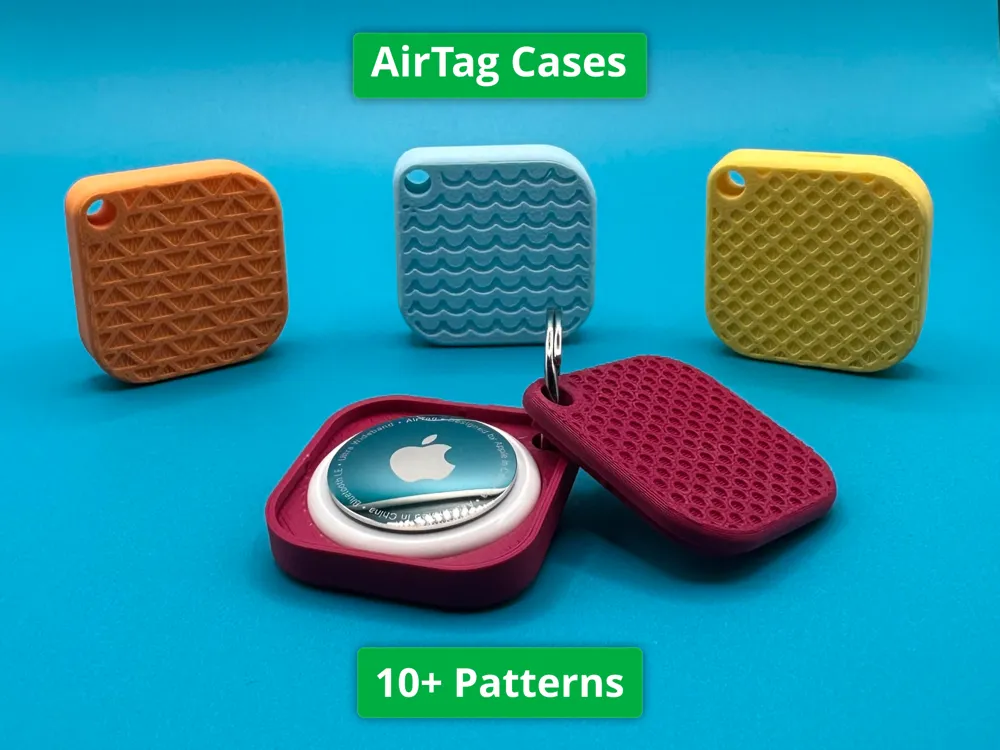 AirTag Case/Keyring Holder with Pattern by GrummelBart MakerWorld ...