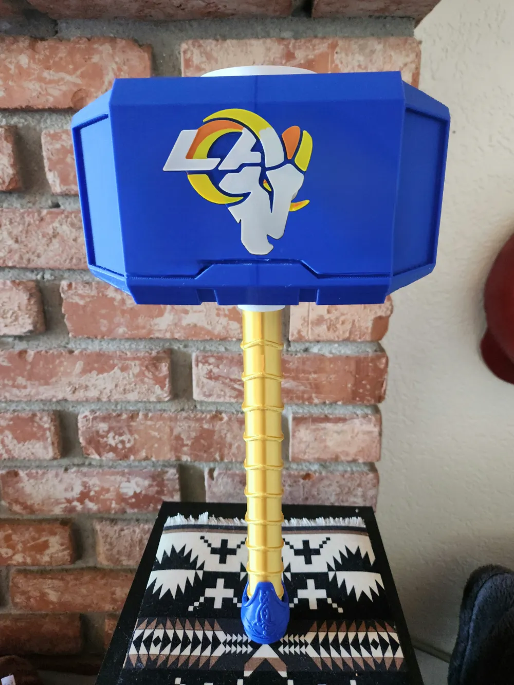 LA Rams Thors Hammer Remixed by Cosmic Prints MakerWorld: Download Free ...