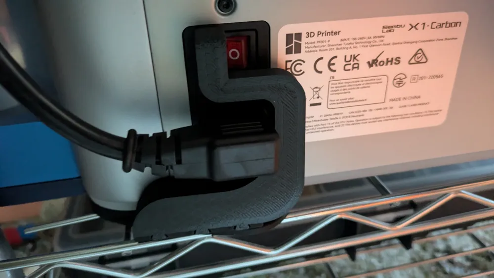 X1/P1 Front Power Switch Extender - V2 with lock by jakadels MakerWorld ...