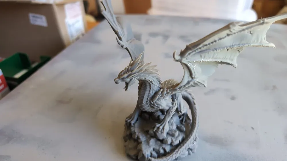 DnD Cryovain Ice-Dragon - Free 3D Print Model - MakerWorld