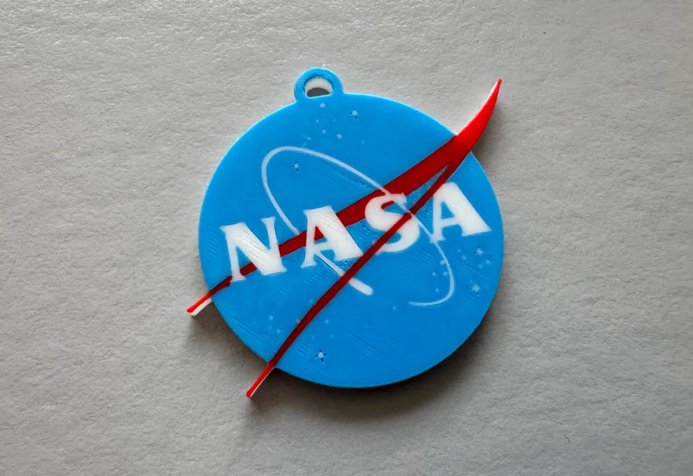 NASA keychain by CR - MakerWorld