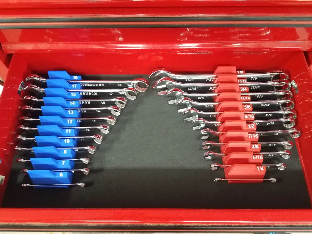 Snap-Fit Modular Wrench Organizer Holder by ShopTeacher MakerWorld ...