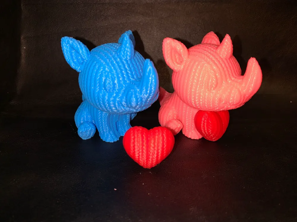 Knitted Rhino of Love by Valkyrie Forge - MakerWorld