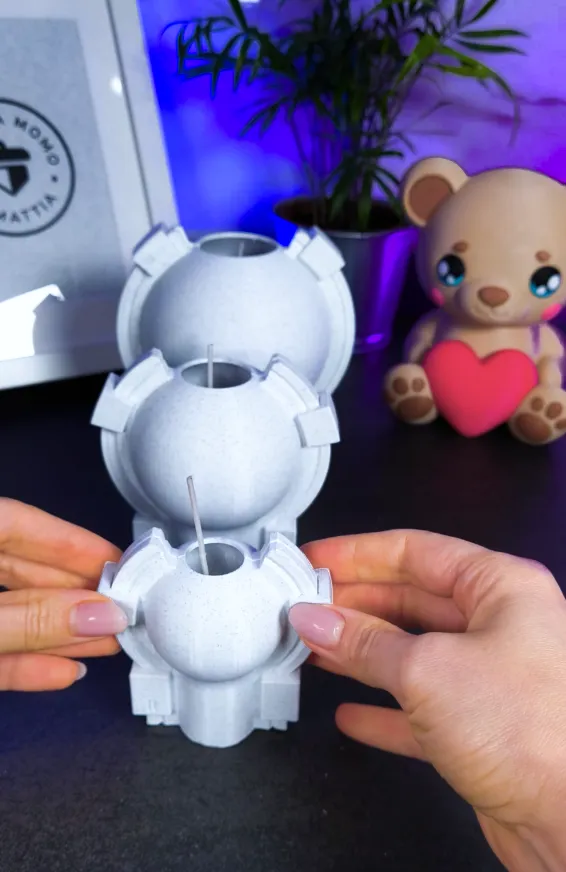 Perfect Sphere Candle Mold (Parametric) - Free 3D Print Model - MakerWorld
