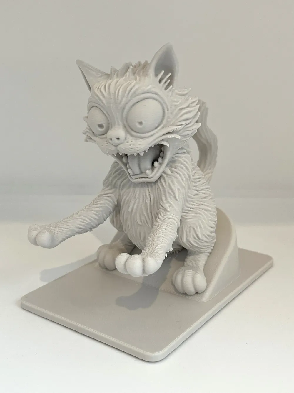 Crazy Cat Cellphone/Tablet Holder Stand - Free 3D Print Model - MakerWorld