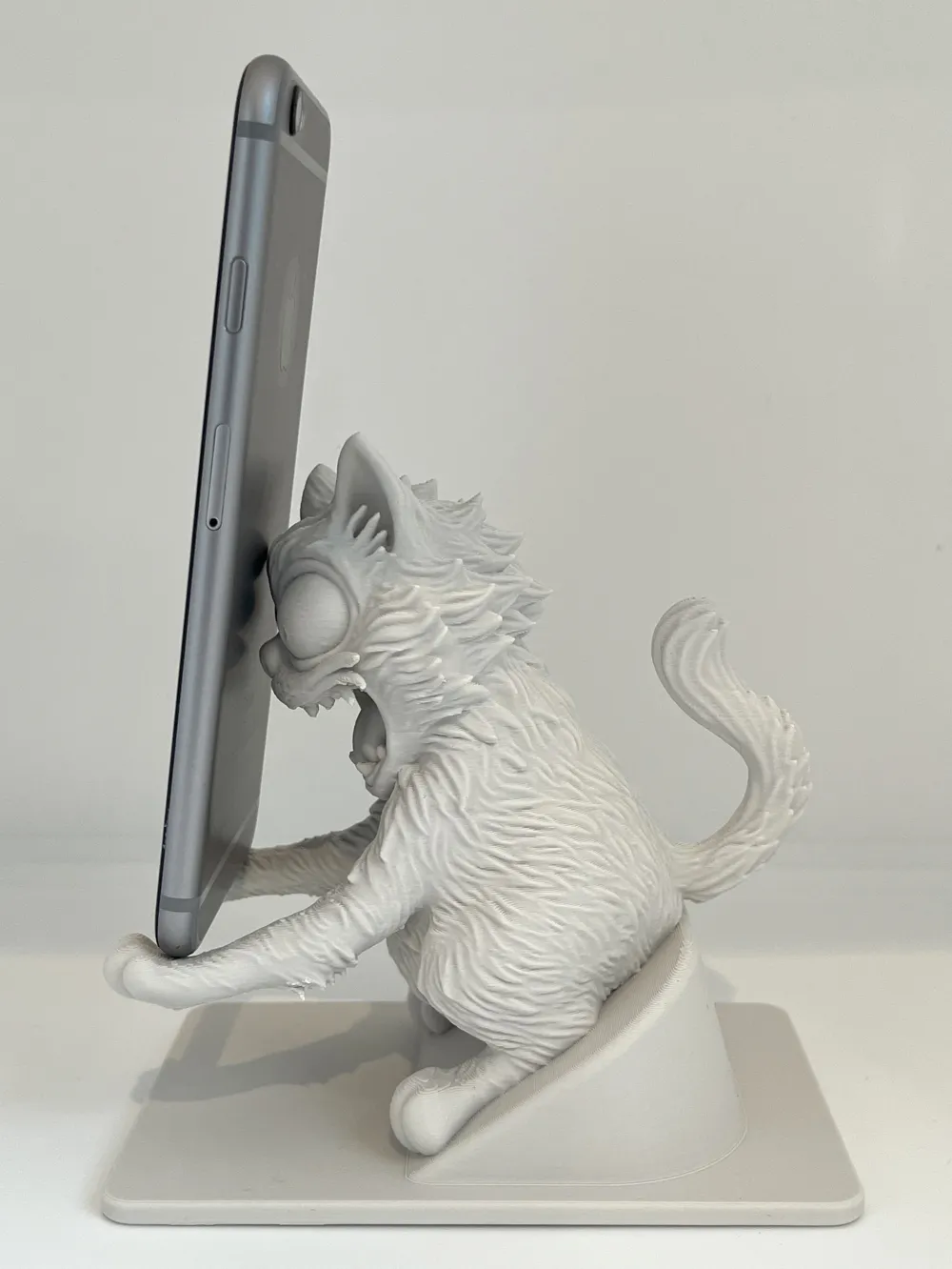 Crazy Cat Cellphone/Tablet Holder Stand - Free 3D Print Model - MakerWorld